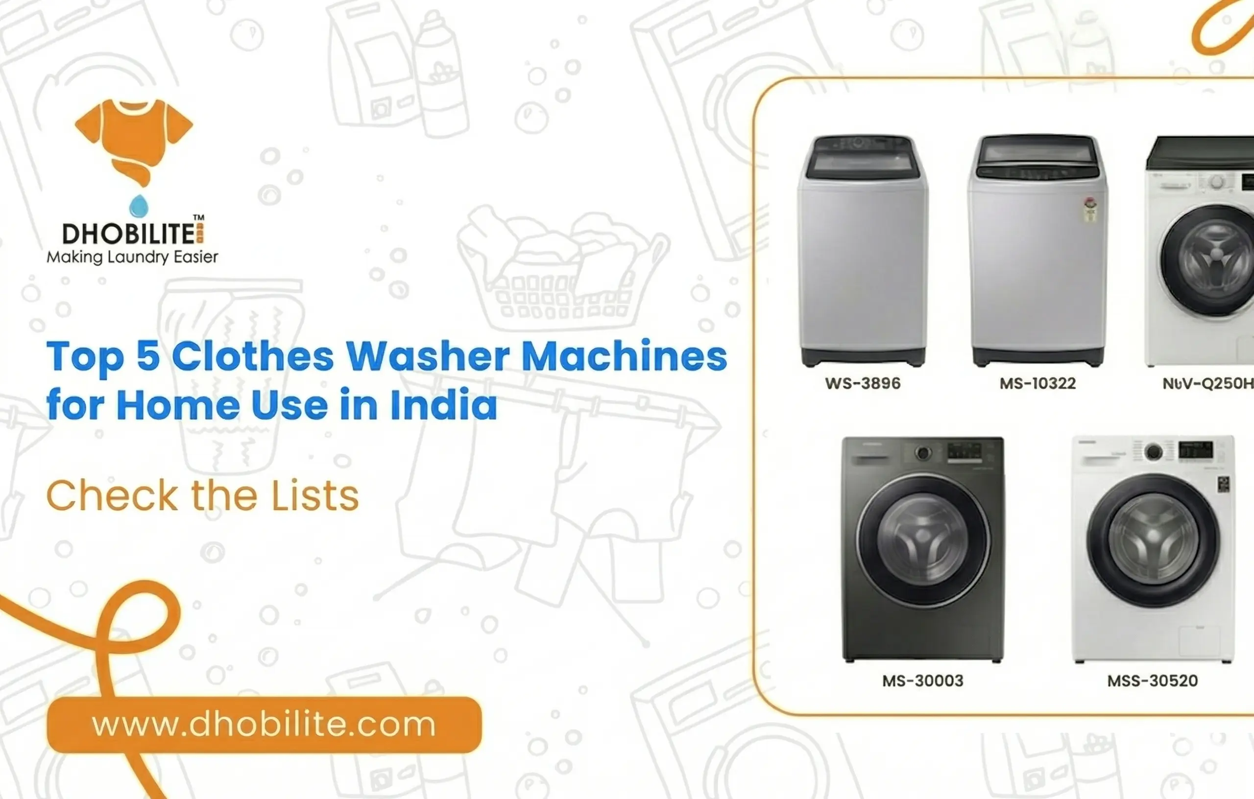 Top 5 Clothes Washer Machines for Home Use in India